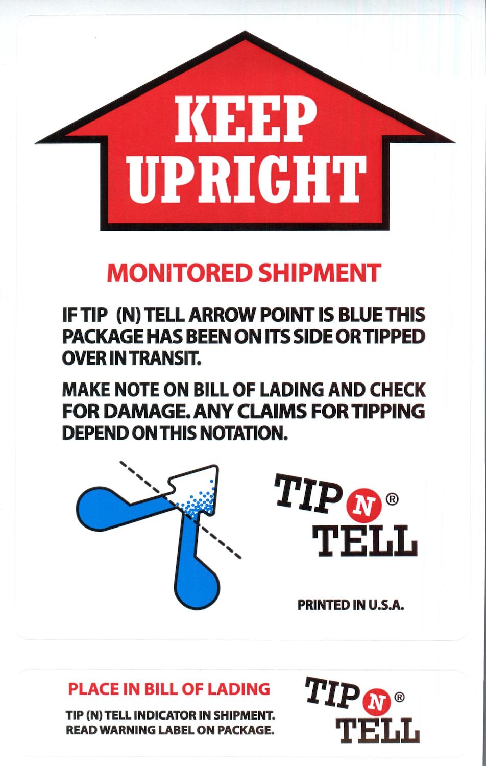 Tip N Tell® Shipping Damage Indicators - Index Packaging, Inc