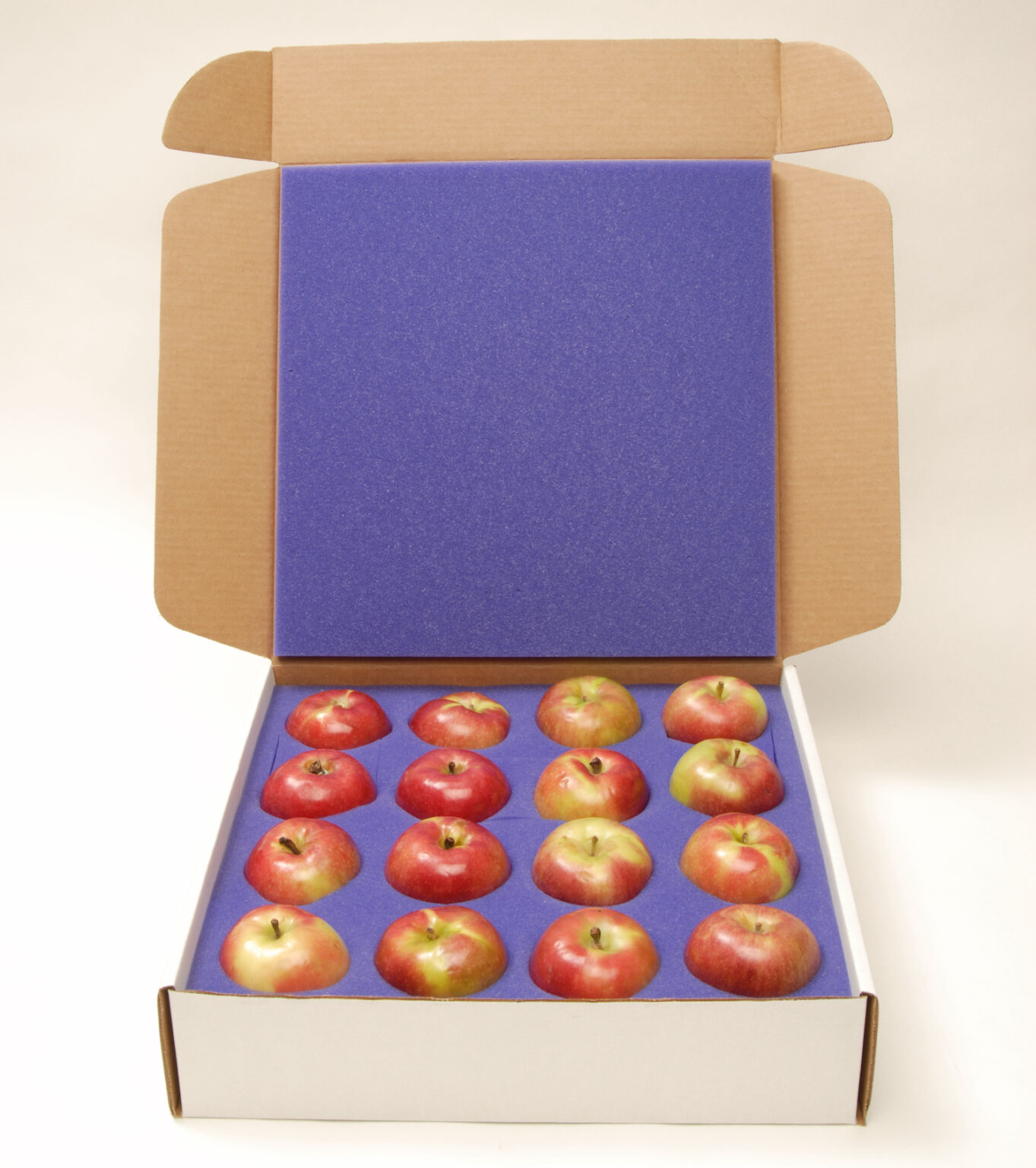Apple Gift Packaging - Corrugated Boxes and Foam Inserts