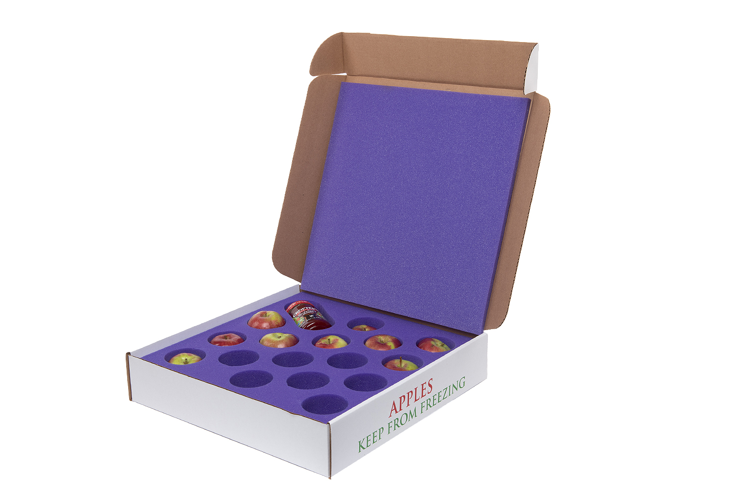 Apple Gift Packaging - Corrugated Boxes and Foam Inserts