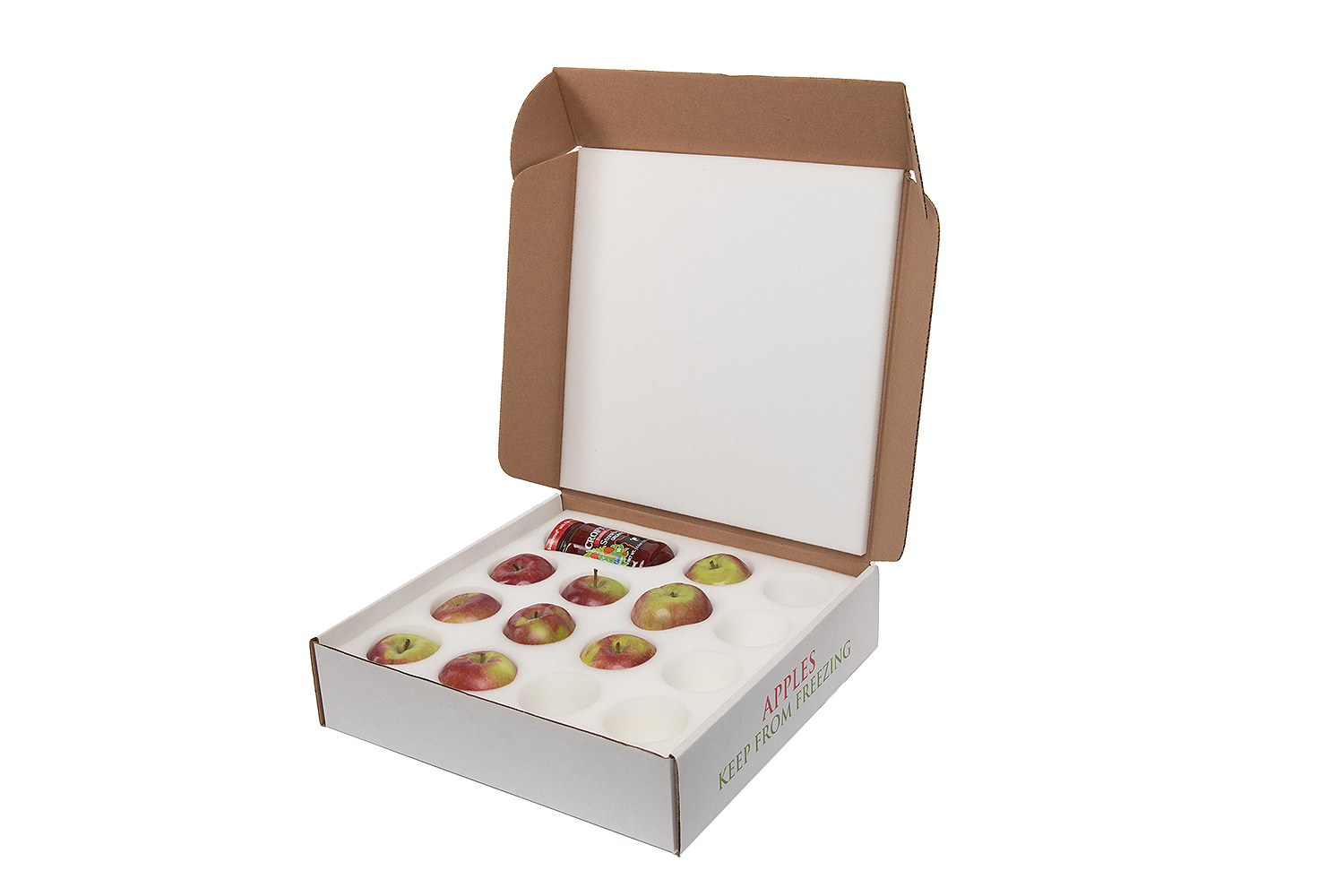 Apple Gift Packaging - Corrugated Boxes and Foam Inserts