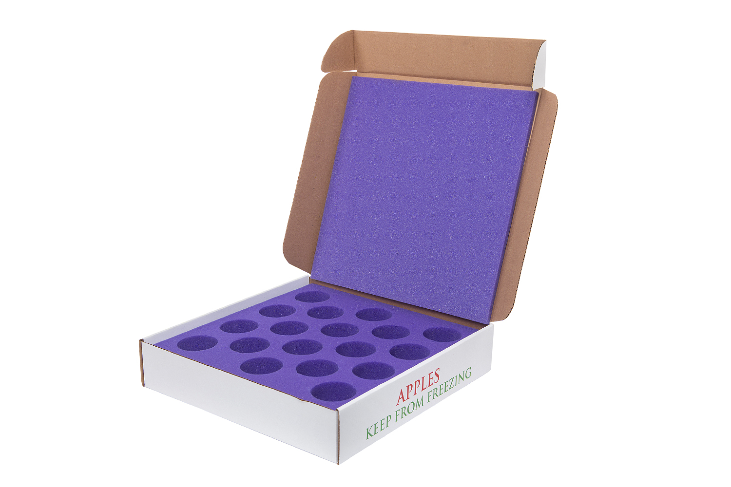 Apple Gift Packaging - Corrugated Boxes and Foam Inserts