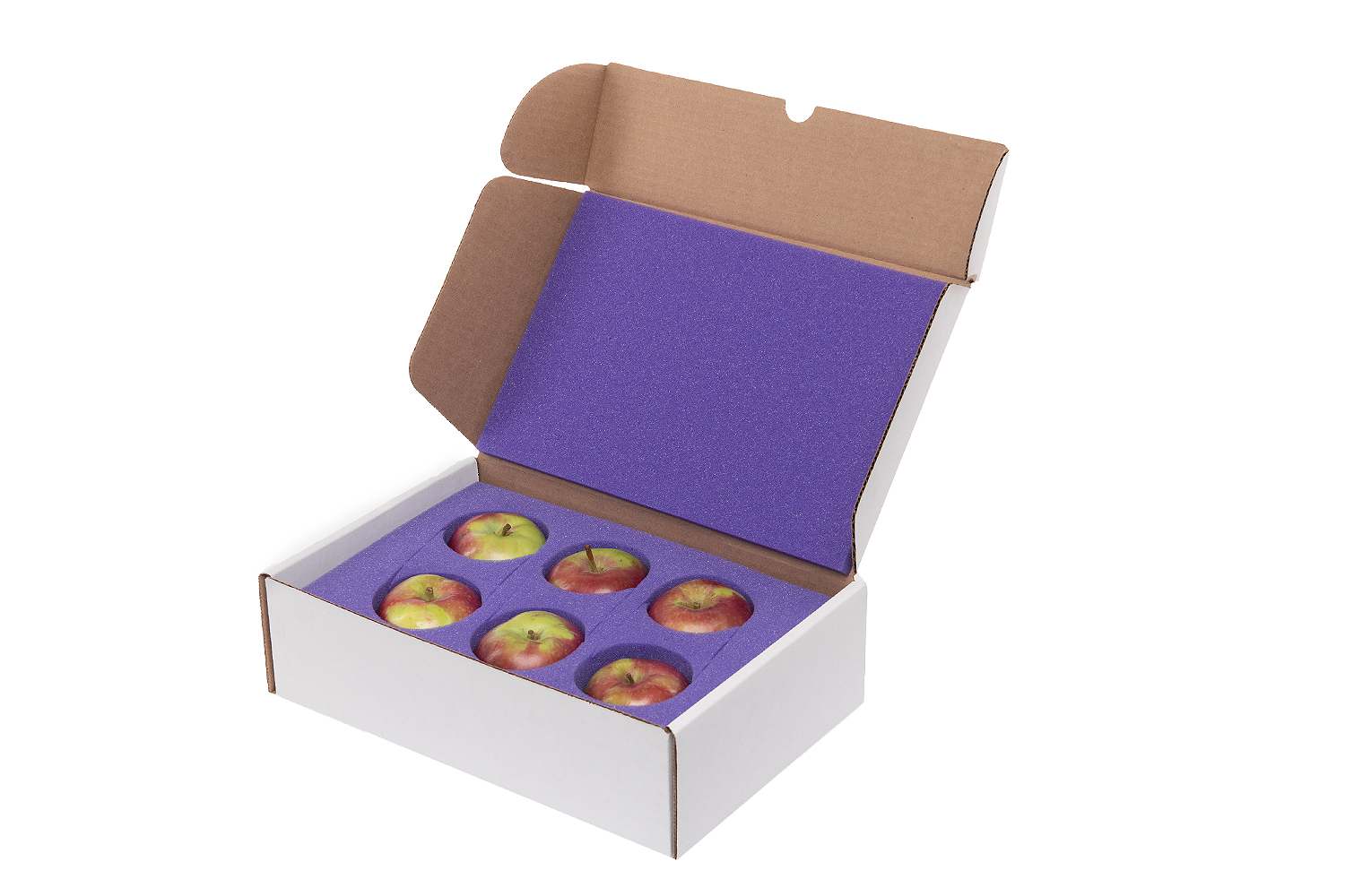 Apple Gift Packaging - Corrugated Boxes and Foam Inserts