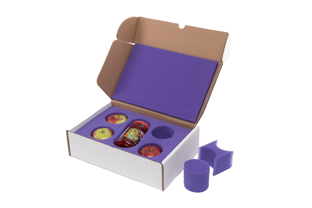 Apple Gift Packaging - Corrugated Boxes and Foam Inserts