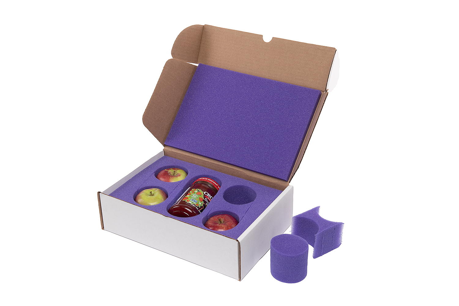 Apple Gift Packaging - Corrugated Boxes and Foam Inserts