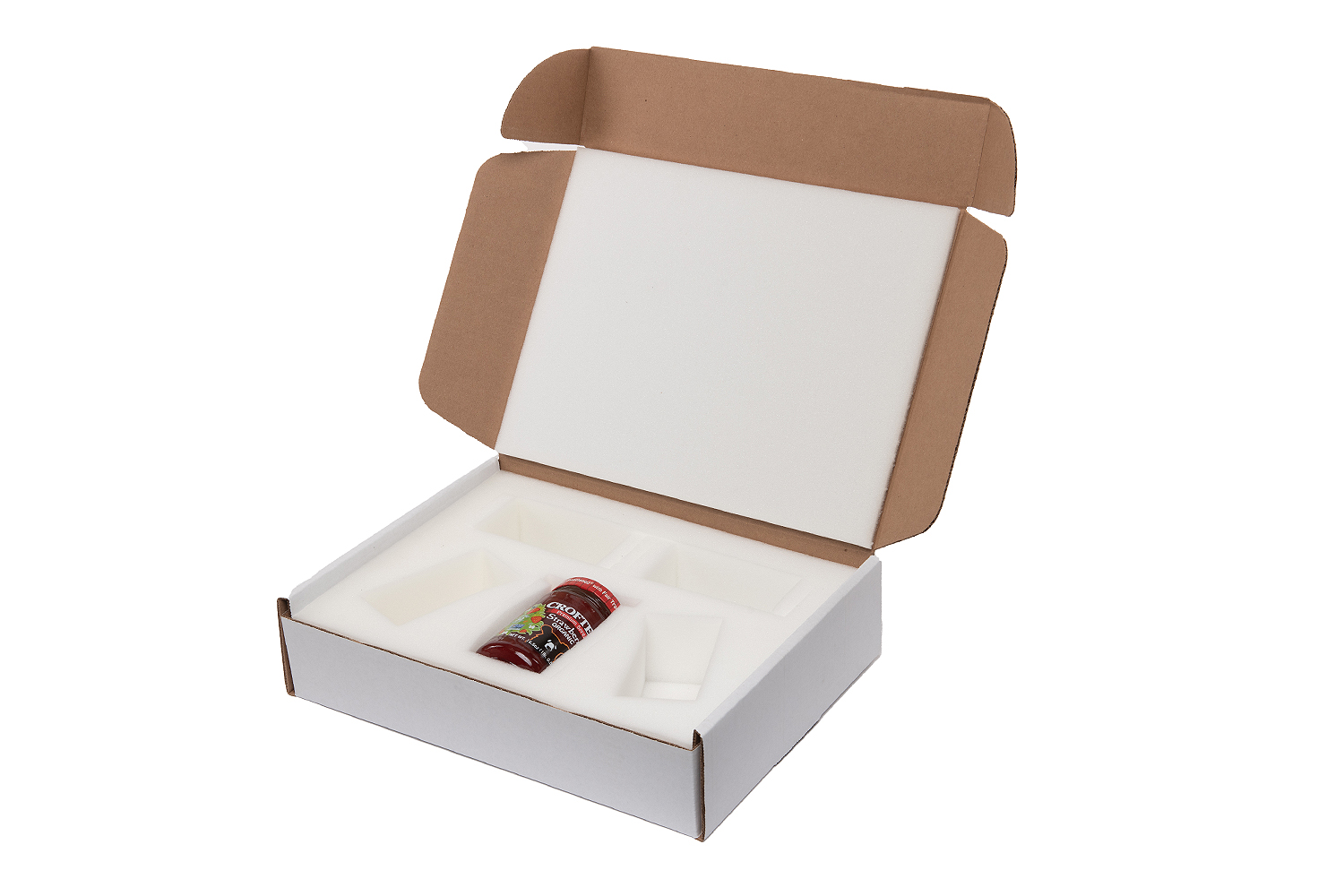 Apple Gift Packaging - Corrugated Boxes and Foam Inserts