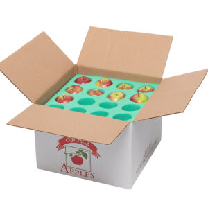 Apple Gift Packaging - Corrugated Boxes and Foam Inserts