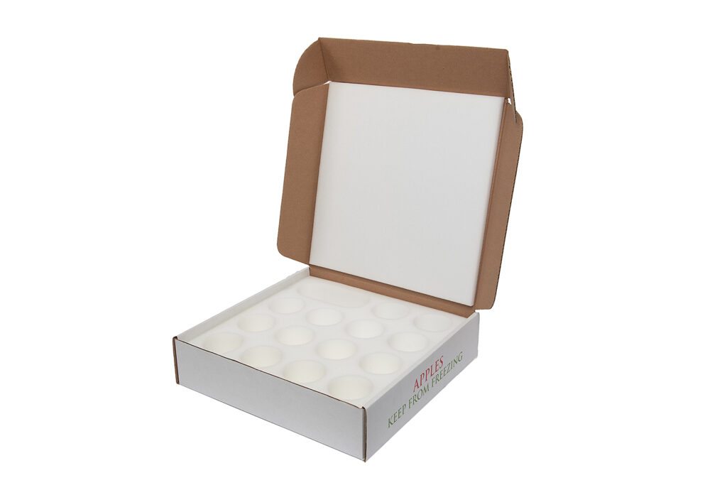 Apple Gift Packaging - Corrugated Boxes and Foam Inserts